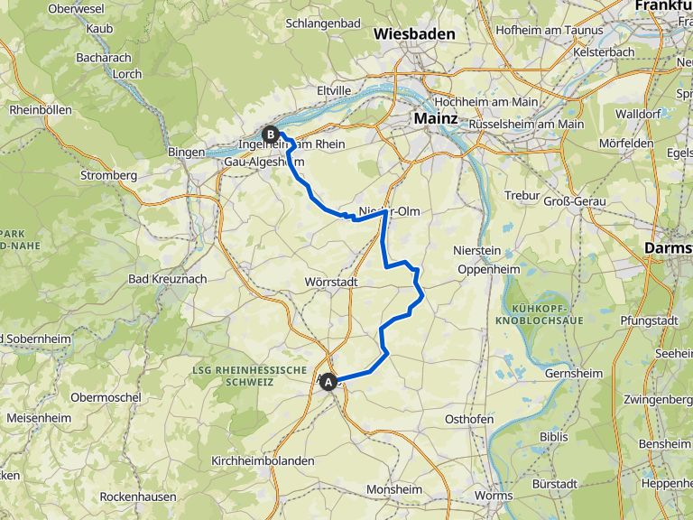 Selztal-Radweg Alzey-Ingelheim | Fahrradtour | Komoot